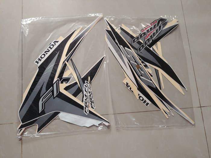 Stiker motor Lis Body Striping Vario 125 2012 - 2013 Putih Abu | Lazada ...