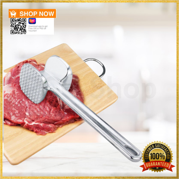 Double Sided Meat Tenderizer Meat Hammer Meat Blades Handle Needle Beef