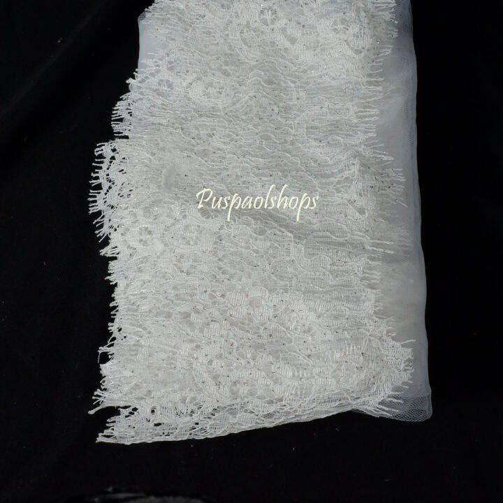 VEIL RENDA BROKAT TILE SILK PREMIUM VEIL HIJAB VEIL PENGANTIN SLAYER 02 ...