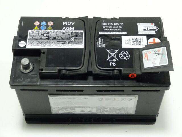 Genuine Audi/VW Battery 75AH/420A (000915105CD) | Lazada Singapore