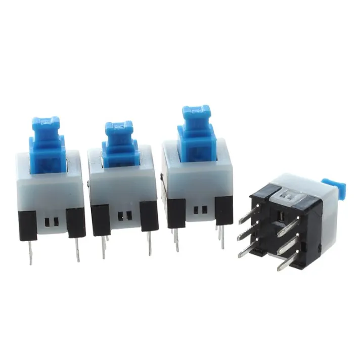 55pcs 6 Pin DPDT Self-locking Power Micro Push Button Switches 7mmx7mm ... 55pcs 6 Pin DPDT Self-locking Power Micro Push Button Switches 7mmx7mm ...