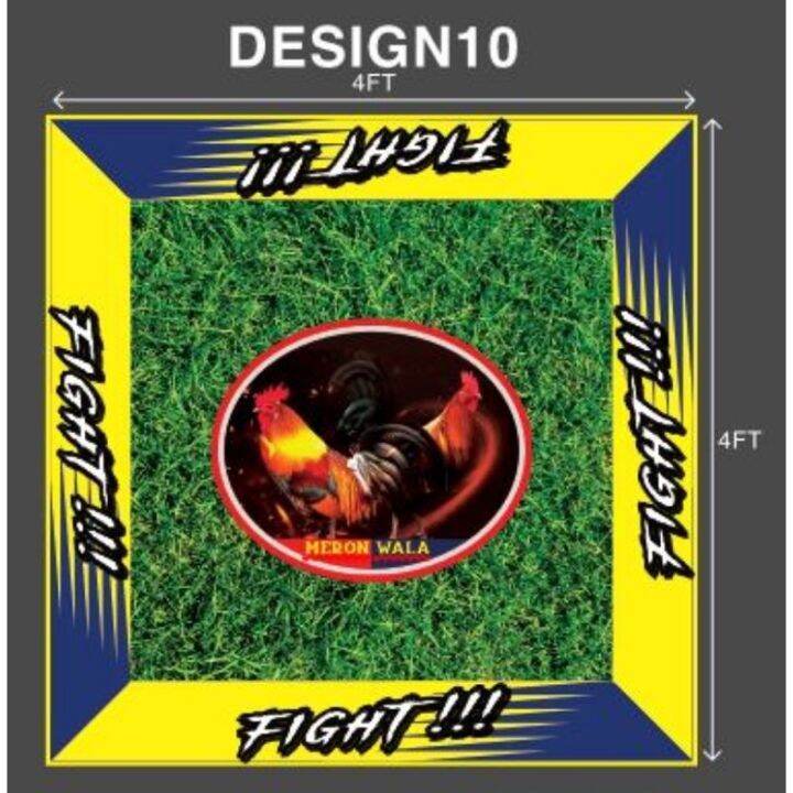 LIMBER MATTING DES 10 TARPAULIN FOR FIGHTING ROOSTER 4X4FT | Lazada PH