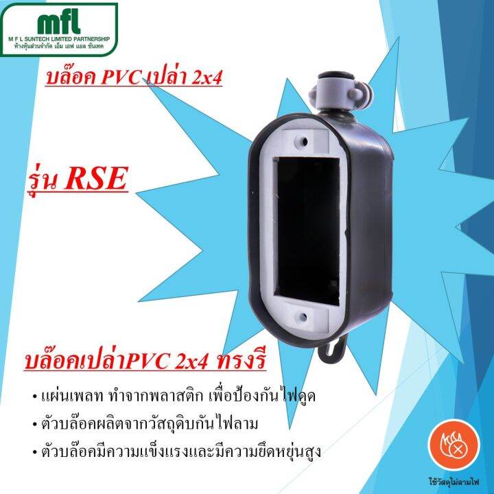 SUNTECH ปลั๊กประกอบ บล๊อคเปล่า PVC 2x4 ช่อง ผลิตจากวัสดุกันไฟลาม | Lazada.co.th