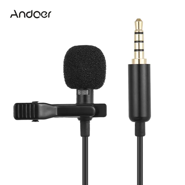 Andoer EY 510A 1.45m Mini Portable Microphone Condenser Clip on Lapel ... Andoer EY 510A 1.45m Mini Portable Microphone Condenser Clip on Lapel ...