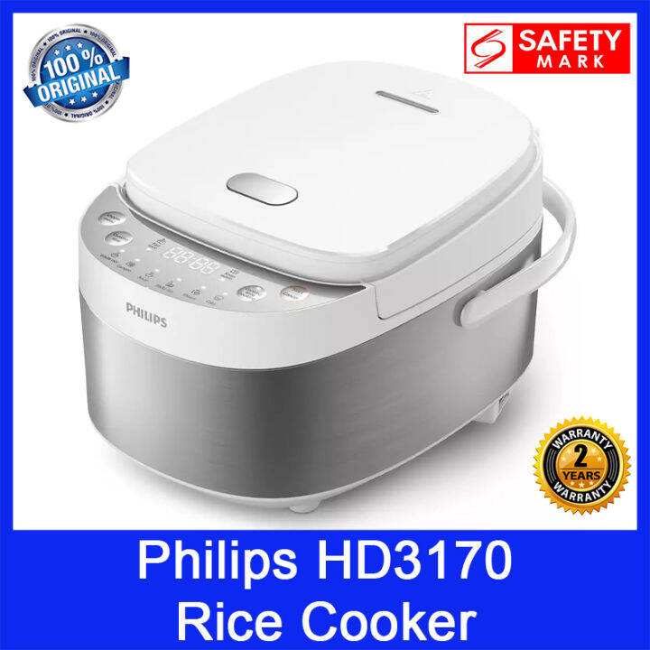 Philips HD3170/62 | HD3170 Rice Cooker. 8 Auto Cooking Menu Function ...
