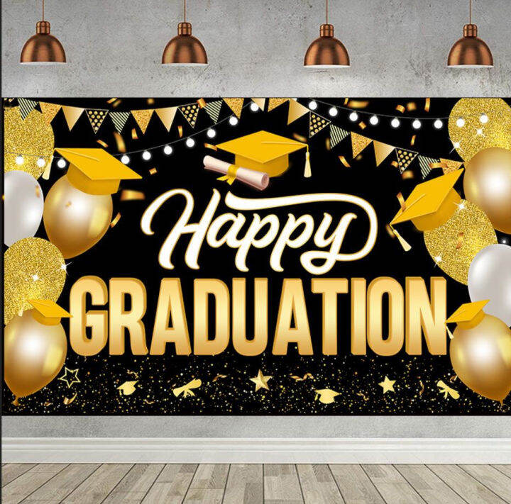 7x5ft Happy Graduation Photography Backdrop for Grad Themed Party ...