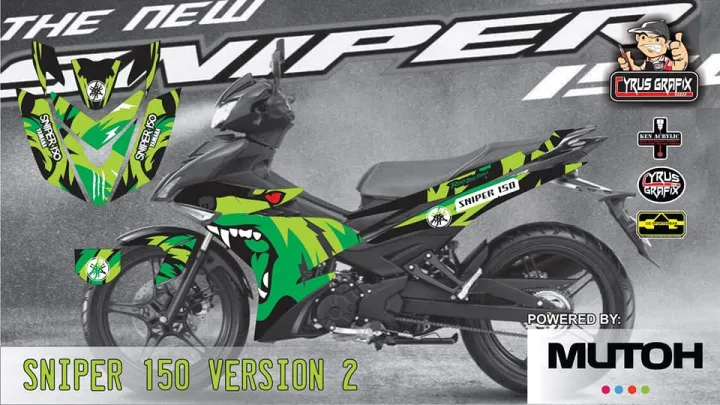 SNIPER 150 V2 FULL SET GLOSSY DECALS | Lazada PH