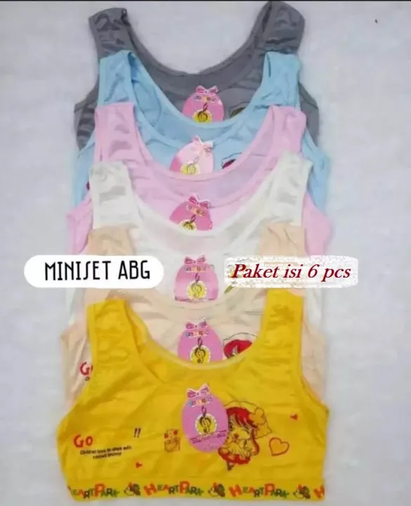 6Pcs MINISET Anak Remaja ABG SD SMP - Mini Set Motif Gambar Dalaman ...