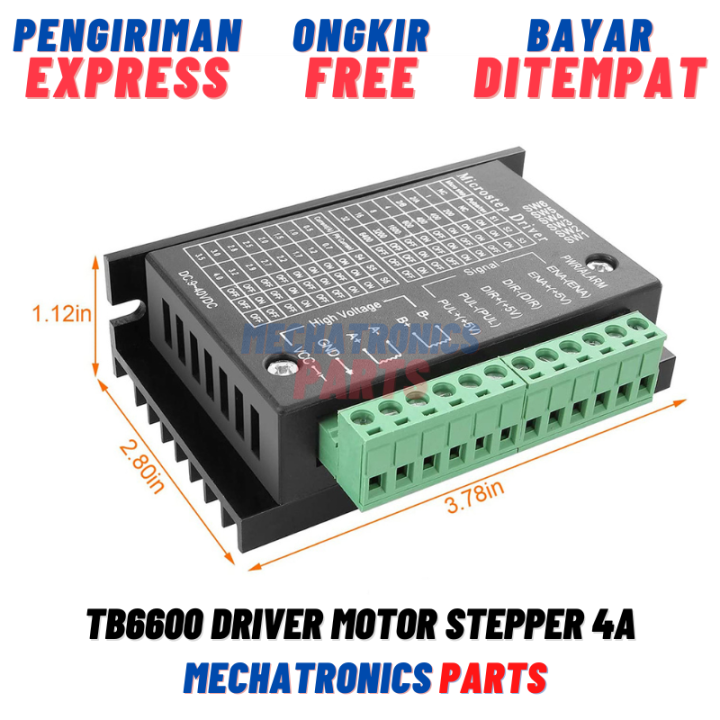 TB6600 Driver Motor Stepper 4A CNC Nema Heatsink | Lazada Indonesia