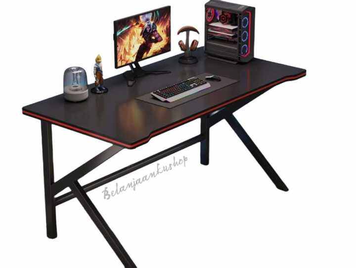 Meja Komputer Gaming / Meja kerja Minimalis / Meja Belajar Laptop Murah ...