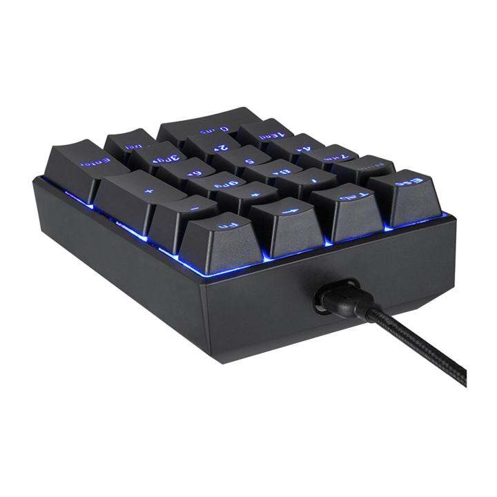 lacooppia K23 Mini Numpad LED Backlit Gaming Keypad 21-Key Numeric ...
