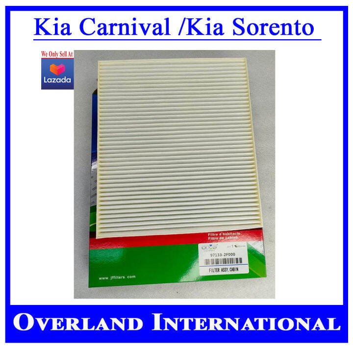 CABIN AIR FILTER AIR CLEANER (21x24x2cm) Kia Carnival Sedona 2005-2014 / Kia Sorento 2009-2014 ...