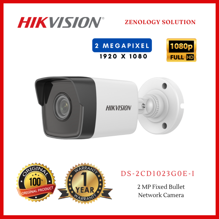 Hikvision DS-2CD1023G0E-I 2 MP Fixed Bullet Network Camera | Lazada