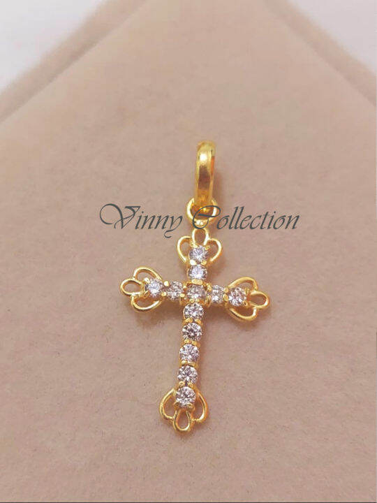 Liontin salib mata putih 1 gram | Lazada Indonesia