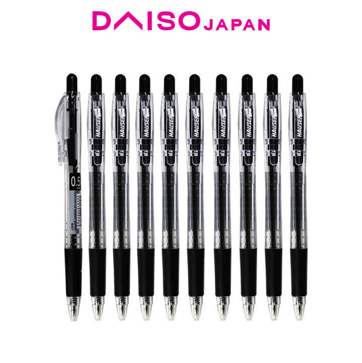 Daiso Knock Type Ballpoint Pen 10 pieces | Lazada PH