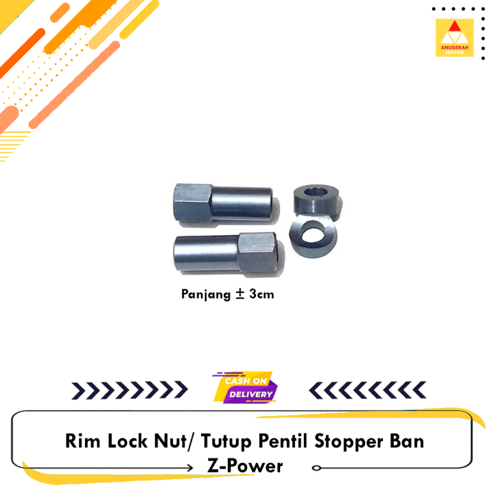 Rim Lock Nut/ Tutup Pentil Stopper Ban Merk Z Power - Universal ...