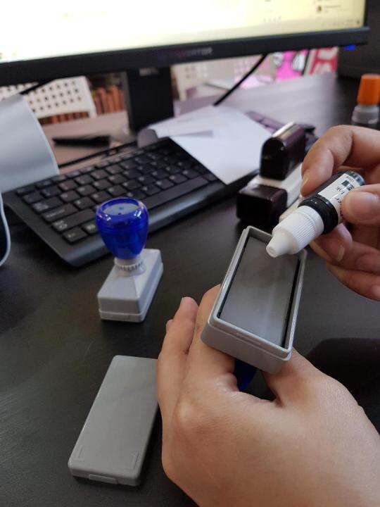 Big Red Black series 65 x 95mm Pre Ink Stamp Chop / Flash Stamp ...