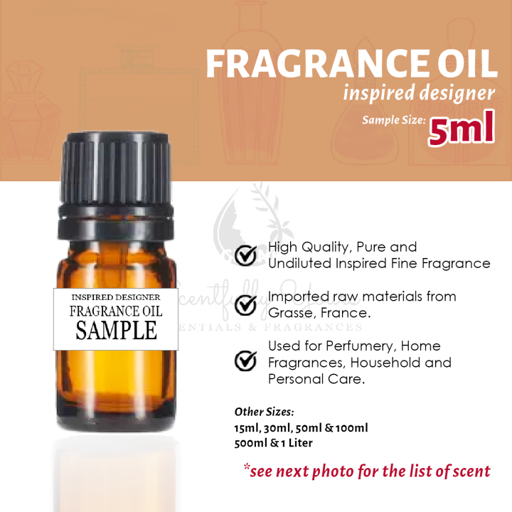 5ml Sample - Inspired Fragrance Oil (Pls. message us for the chosen ...