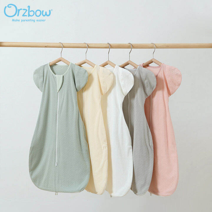 Orzbow ห่อผ้าฝ้ายสีธรรมชาติถุงนอนของเด็กทารกผ้าห่อตัวห่อตัวทารกแบบผ้า ...