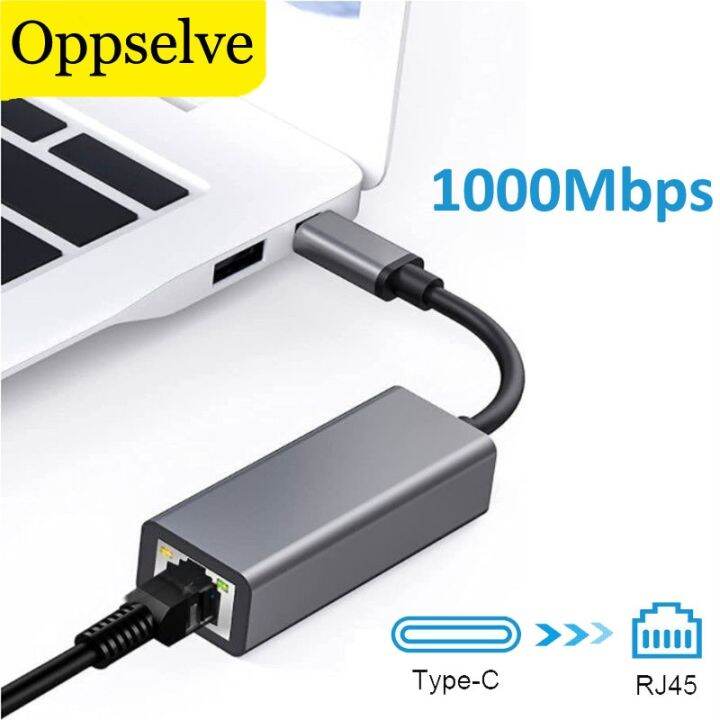 1000Mbps USB C Ethernet Converter Type-C To Rj45 Gigabit Lan Adapter ...