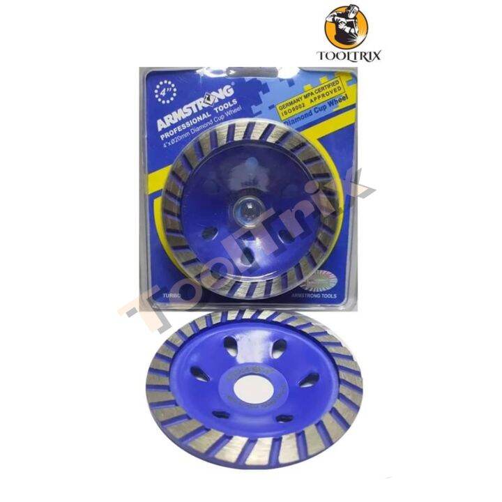 Armstrong Diamond Cup Wheel 4" Concrete Grinding Disc Heavy Duty Nova ...