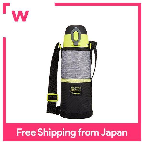 Zojirushiกระบอกน้ำตรงดื่มสแตนเลสขวดน้ำรักษาความเย็น0.8LมะนาวสีดำSD-JK08 ...