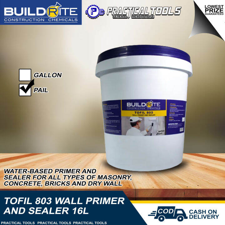 BUILDRITE TOFIL 803 - water-based primer and sealer 16L | Lazada PH