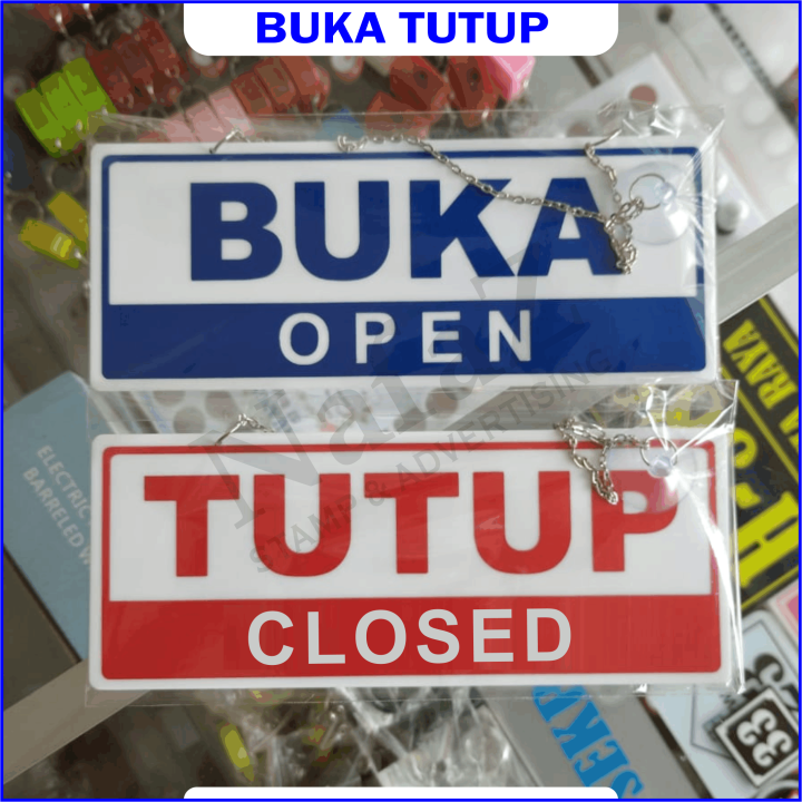 Sign Buka Tutup Bahan Acrylic Akrilik | Lazada Indonesia