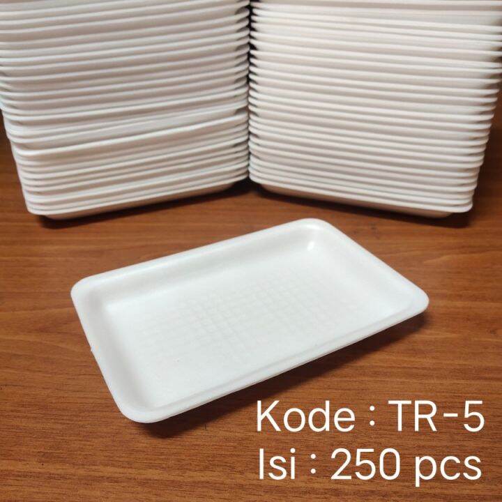 FOAM TRAY TR 5 STYROFOAM TRAY BUAH TR5 - ISI 250 PCS/styrofoam kotak ...