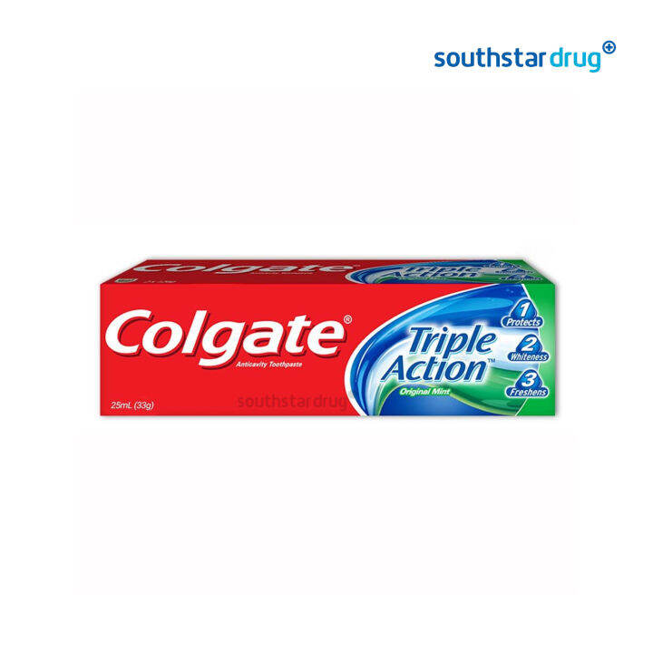 Colgate Triple Action Anti-Cavity Family Toothpaste 33g | Lazada PH