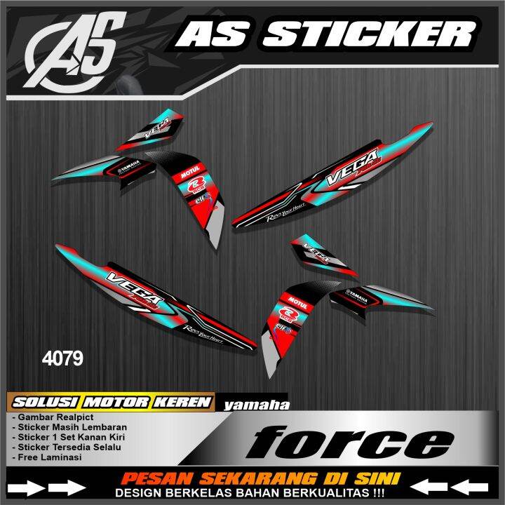 4079a Striping Sticker motor Yamaha force variasi Motor Bebek Design ...
