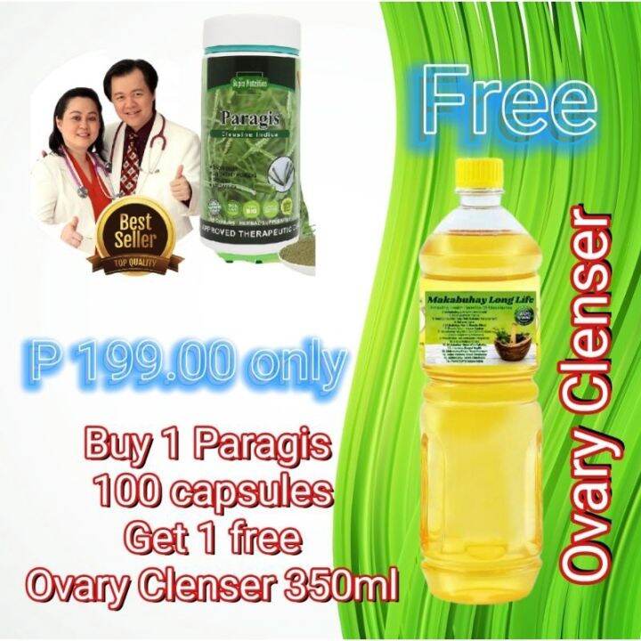 ORIGINAL Paragis 100 capsules buy1get1 free ovary clenser | Lazada PH
