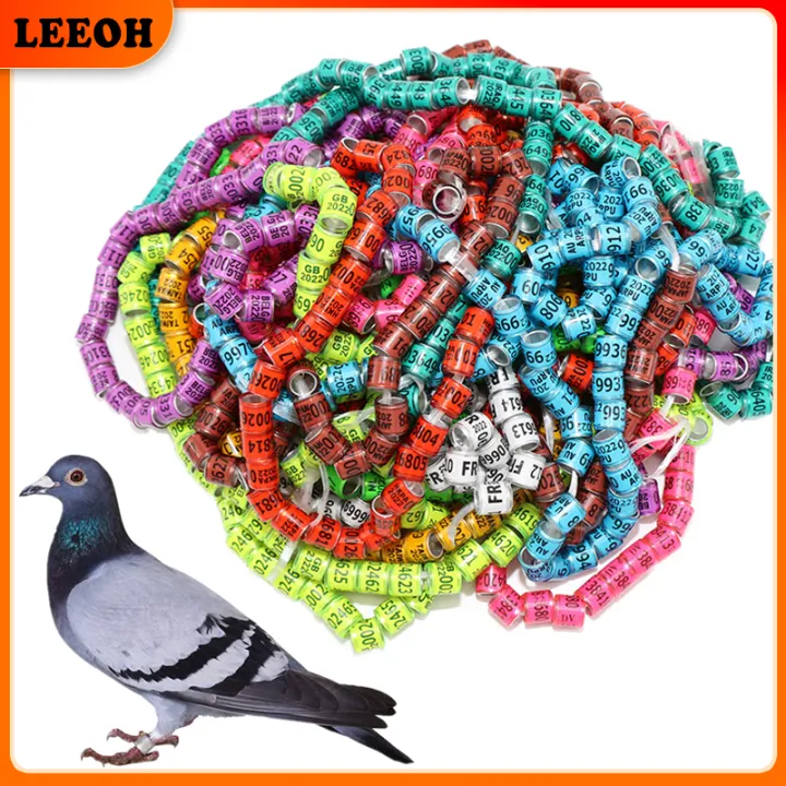 Racing Pigeon Leg Rings Numbered Bird Foot Ring Aluminium Bands Holder ...