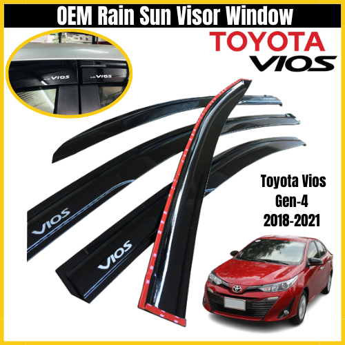 2018-2021 Toyota Vios Generation 4 OEM Rain Sun Visor Window | Lazada PH