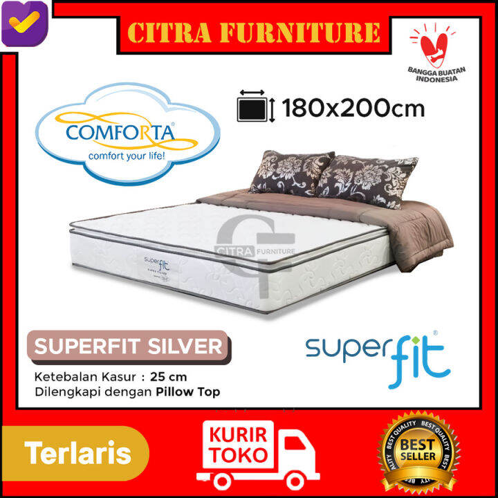 Comforta Spring bed Super Fit Silver 180x200 - Hanya Matras Springbed ...