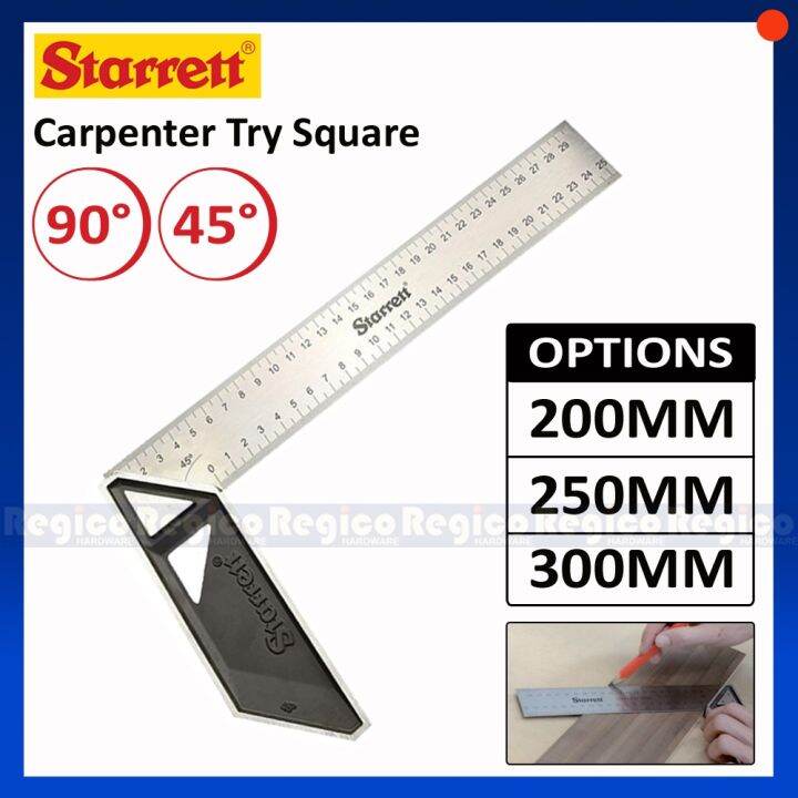 Starrett Carpenter Try Square Regico Hardware♭ | Lazada PH
