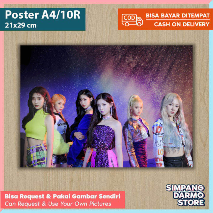 Poster EVERGLOW Berbagai Ukuran A4 A3 Besar Kecil Hires Bisa Custom ...