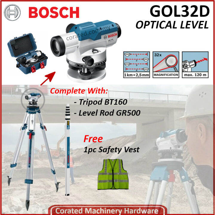 [CORATED] Bosch Optical Level GOL32D Complete With GR500 + BT160 (1 ...