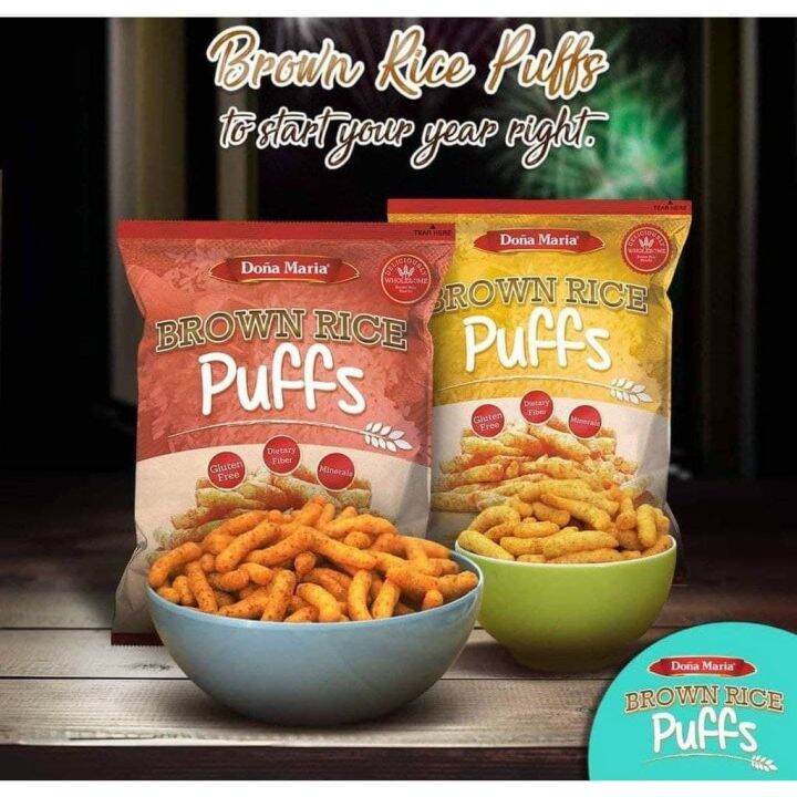 60g Dona Maria Brown Rice Puffs Cheddar Cheese or Western BBQ Flavors ...