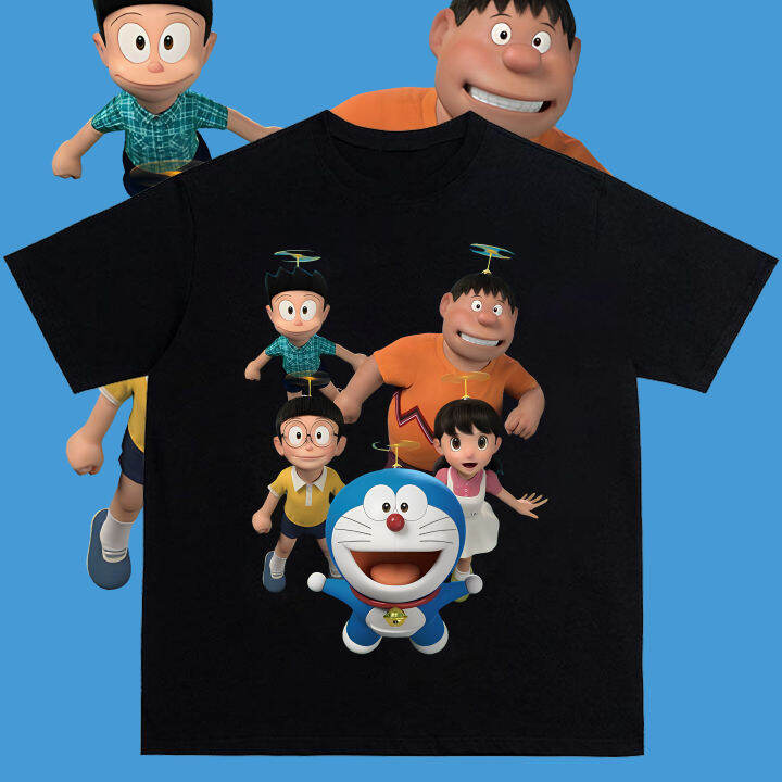 ขายร้อน เสื้อยืด Doraemon Nobi Nobita Big G สบาย ๆ ตลกคู่แขนสั้นชายและหญิง | Lazada.co.th