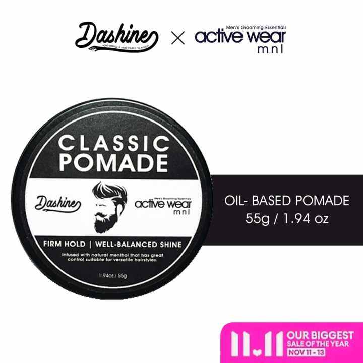Classic Oil-Based Pomade - Firm Hold | Dashine x Active Wear MNL ...