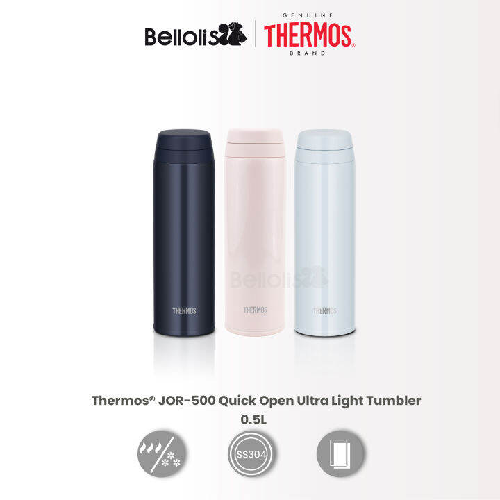 [Authentic] THERMOS 500ml Vacuum Insulated Stainless Steel Quick Open Series Ultra Light One ...