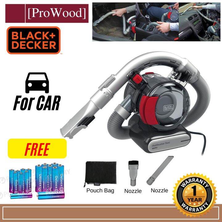 BLACK + DECKER PD1200AV 12V Dustbuster Flexi Auto Vacuum Bag FOC Blue ...