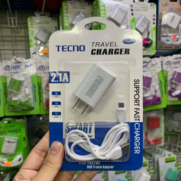 Original Tecno 2.4A Fast Charger Power Adapter Original Replacement ...