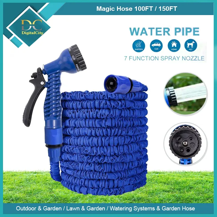 DIGITAL Magic Hose 30m 100FT / 150FT Expandable Flexible Plastic Hose ...
