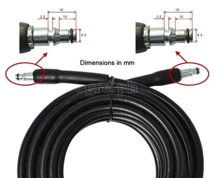 Replacement 6/10 / 15/20 meters Pressure Washer Hose for Kawasaki ...