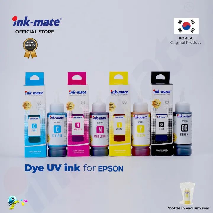 Tinta Dye UV for Epson - Inkmate 100ML (1 SET CMYK) | Lazada Indonesia