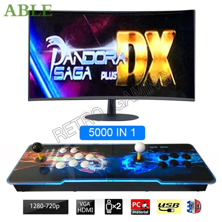 Upgrade DX 5000 In 1 Pandora Saga Console Arcade Machine Game Box ...