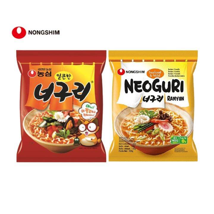 Nongshim Neoguri Seafood Ramen Korean Noodles 120g (Spicy Mild) | Lazada PH