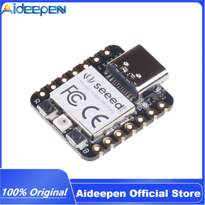 Original Aideepen Seeeduino Xiao Rp2040 Microcontroller With Dual Core Arm Cortex M0 Processor